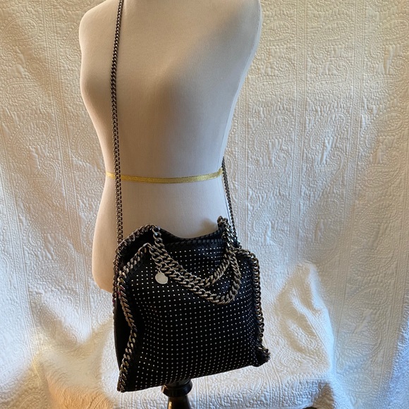 Stella McCartney | Bags | Stella Mccartney Black Falabella Studded Mini ...